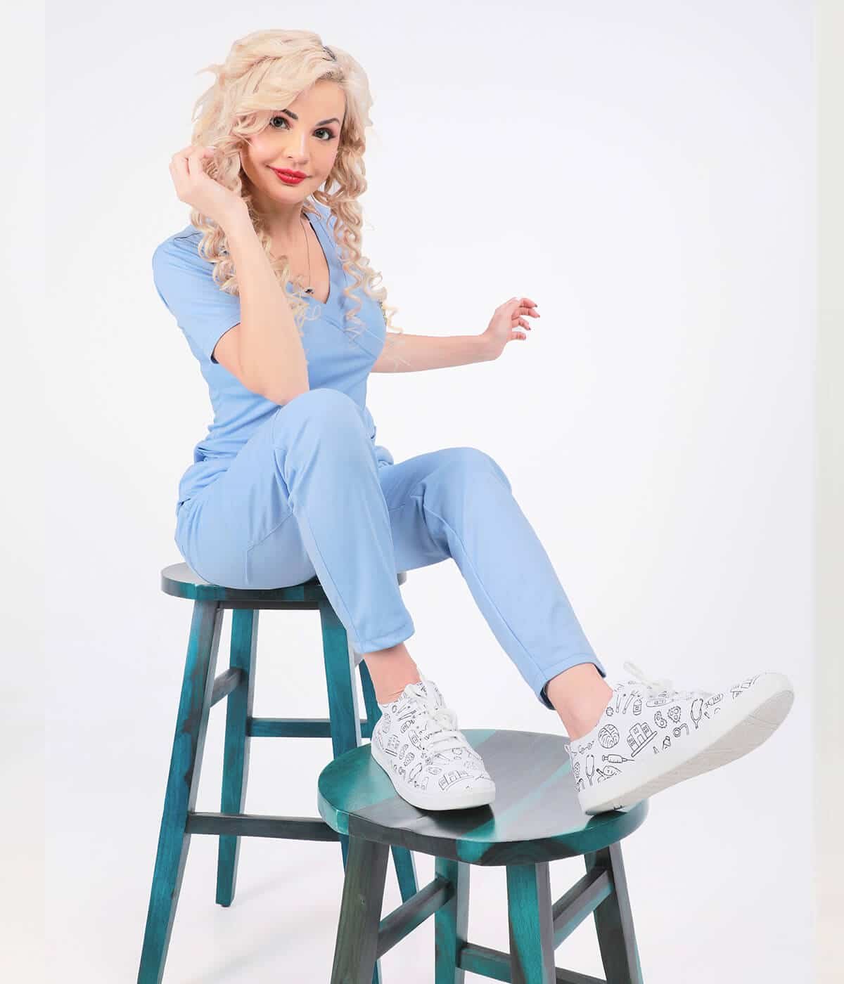 Sneakers for Doctors | Women | Doctor Shoes with Prints - Sashafe
