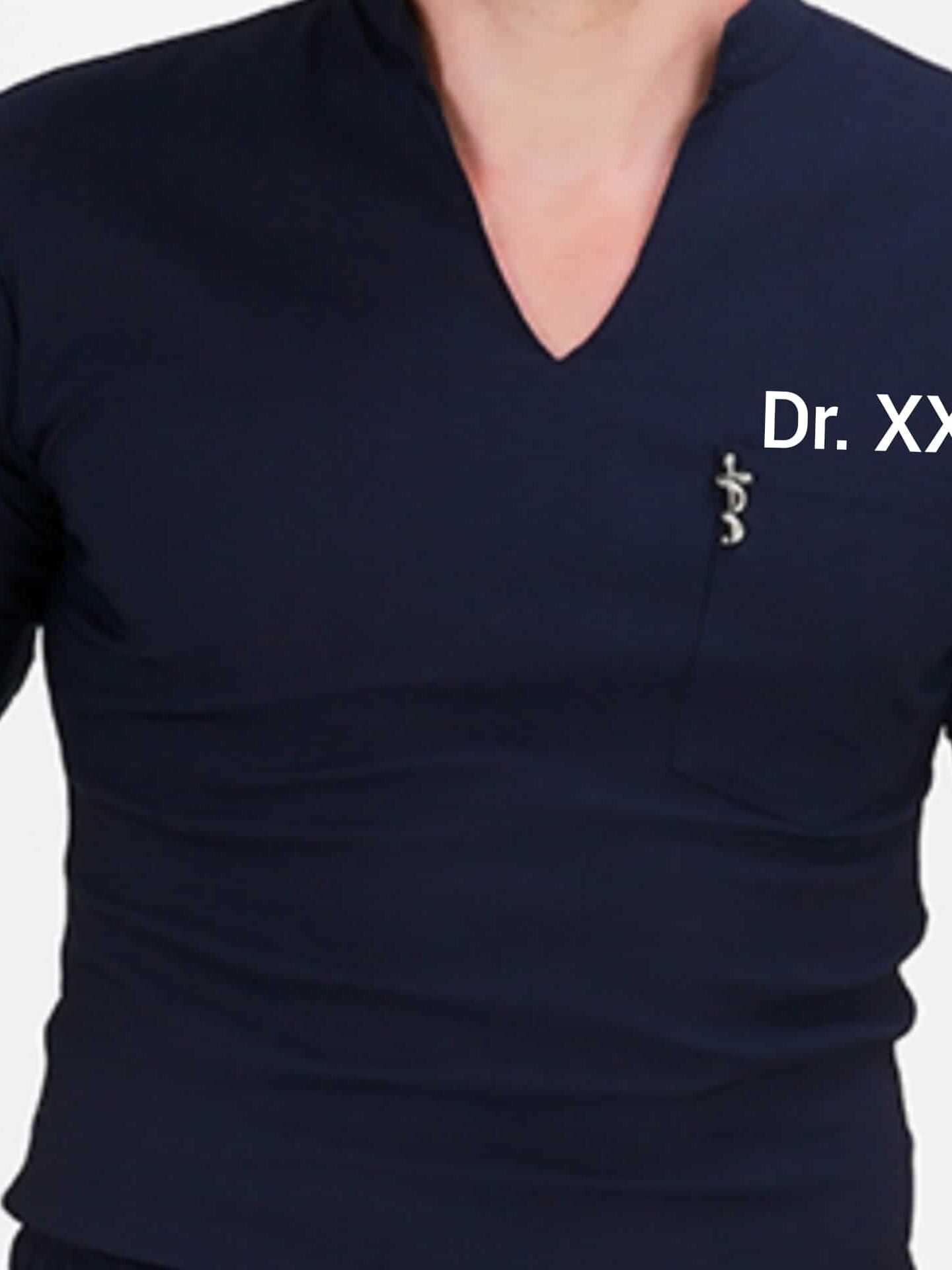 Doctor's Jacket for Men | White with Silver Zip | Stretchable - Sashafe